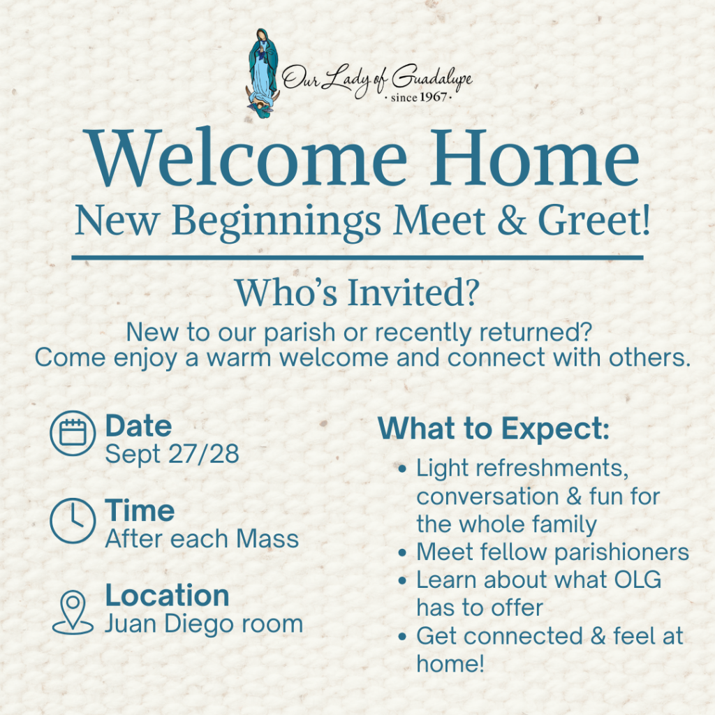 Welcome Committee Meet & Greet 9.2025 | Our Lady of Guadalupe